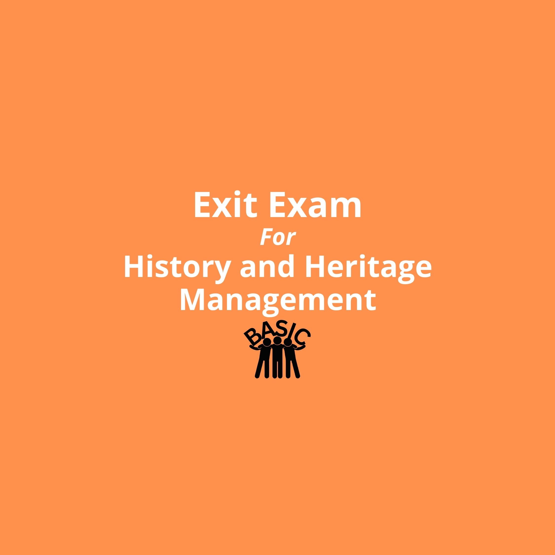Exit Exam for History and Heritage Management - LearnEthiopia